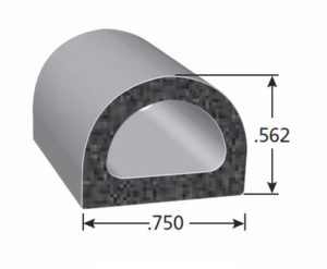 D-Shaped Rubber Seal | D-Profile Sponge Rubber Seals Self-Adhesive China