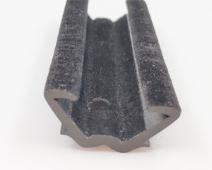 #2 Unbeaded Rubber Channel | All-Rubber Channels with Flocked Linings