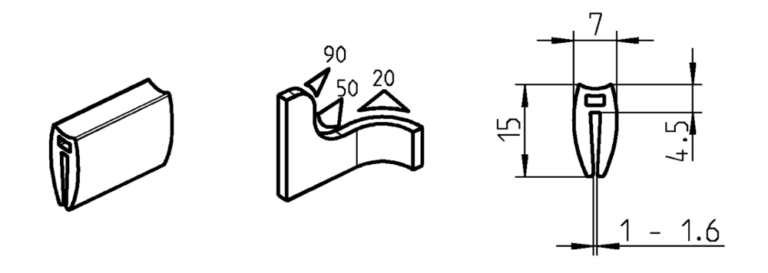 1038-02 Rubber EPDM Gasket Gasketing Edge Protection Profile