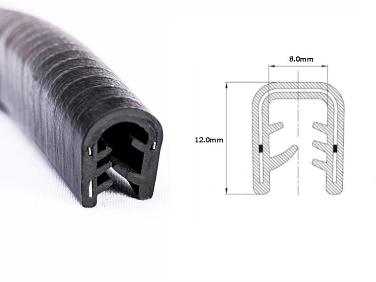 Heavy Duty Rubber High-Temp. U-Channel Push-On Trim | China