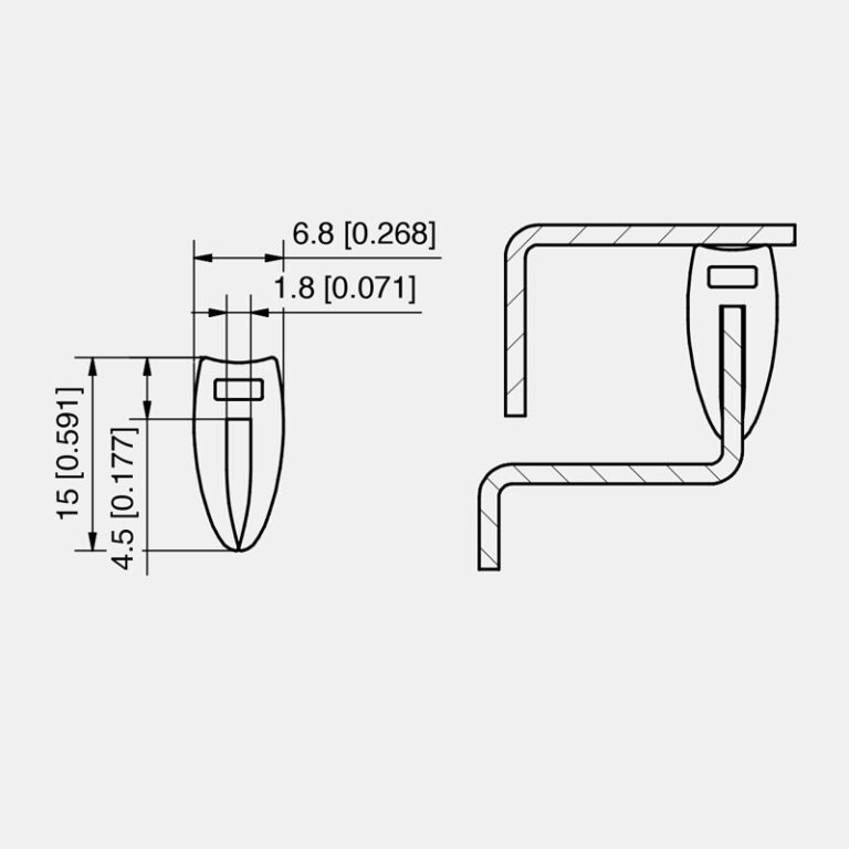 619-1635 Black EPDM Edge Protection Strips Self-clamping Profile